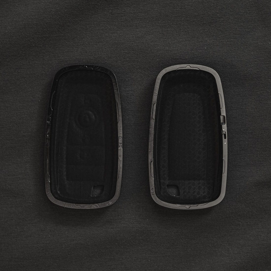 Leather + Aluminum Keyfob Cover for Ford Bronco, Raptor, F-150